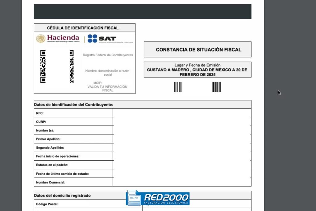 Constancia de Situación Fiscal 2025 | Nuevo Portal del SAT